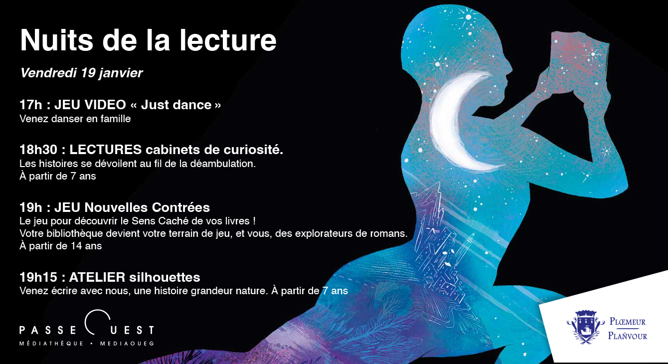 Nuits de la lecture 19&20 janvier 2024 - Ville de Ploemeur