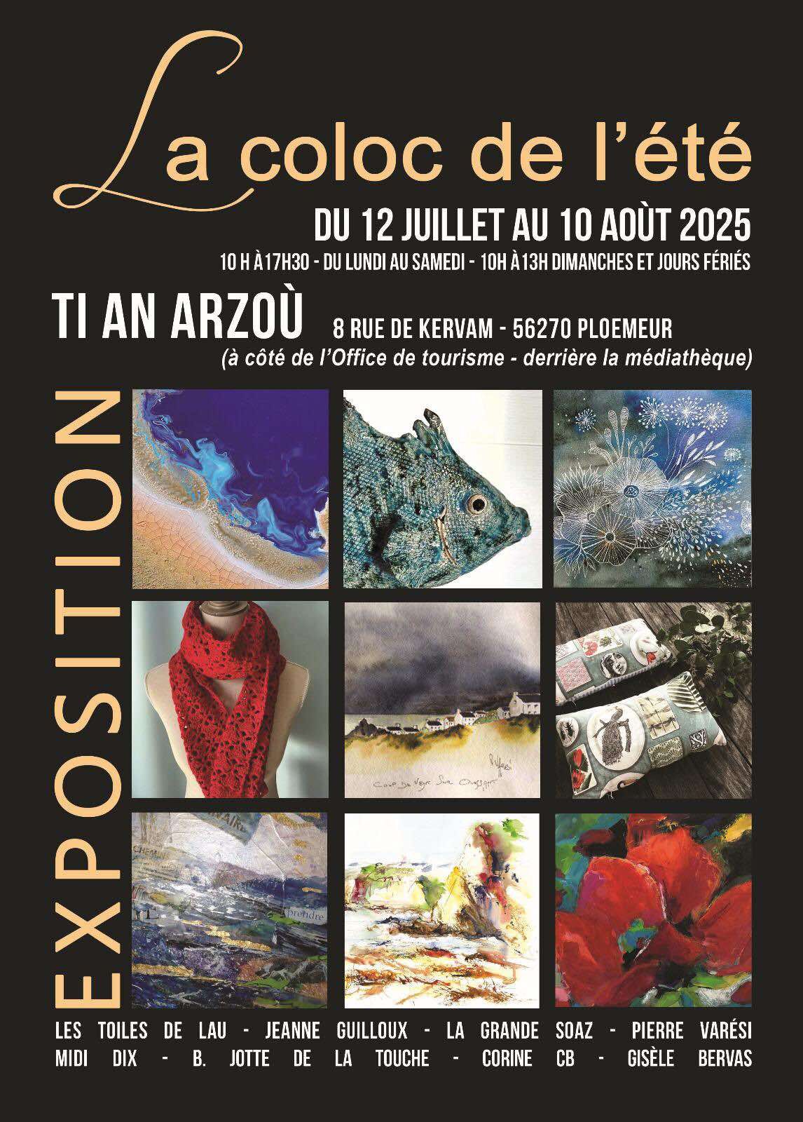 Exposition La coloc de l'été - Ville de Ploemeur